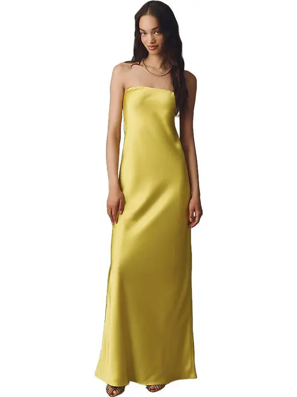 Norma Kamali Strapless Gown - Serene Yellow