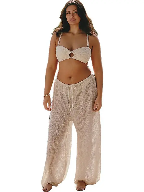 MONTCE Wide-leg Drawstring Pants - Ivory