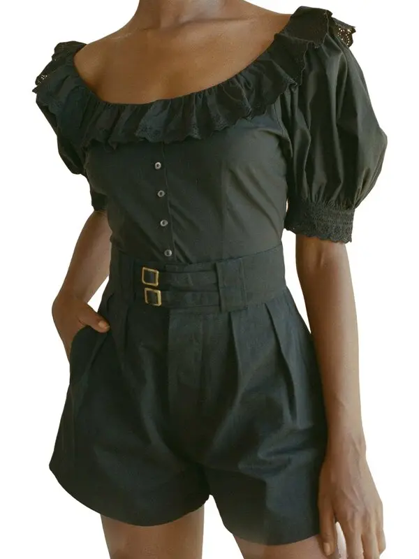 HMD Tailored Twill Heron Short - Black