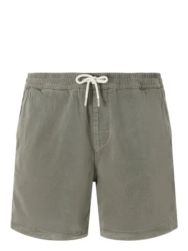 Nn07 Straight-leg Twill Drawstring Shorts - Green