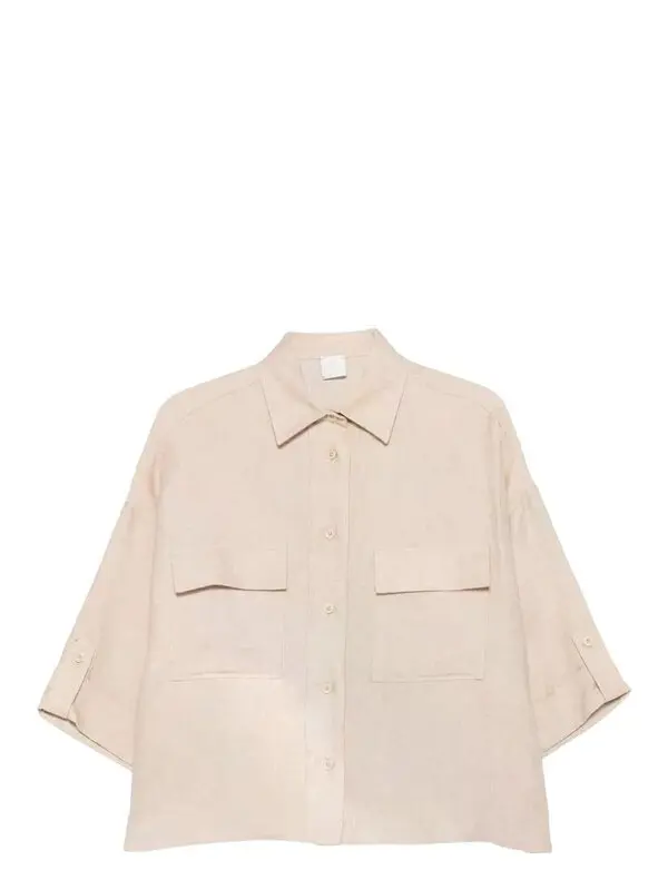 Eleventy Flap-pocket Shirt - Neutrals