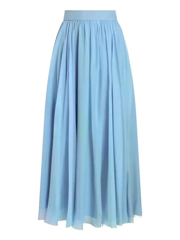 Dolce & Gabbana Chiffon Circle Skirt - Blue