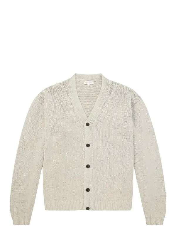 KAPTAIN SUNSHINE Cotton-blend Cardigan - Neutrals