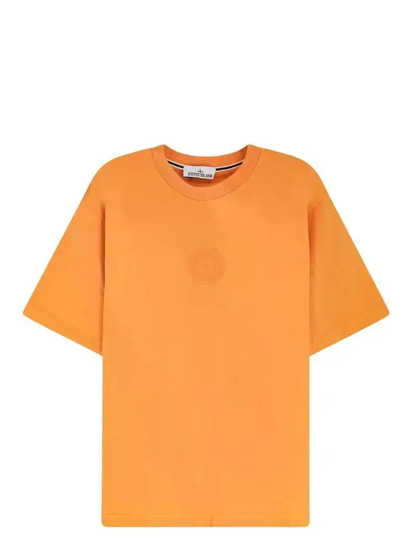Stone Island Logo-print T-shirt - Orange