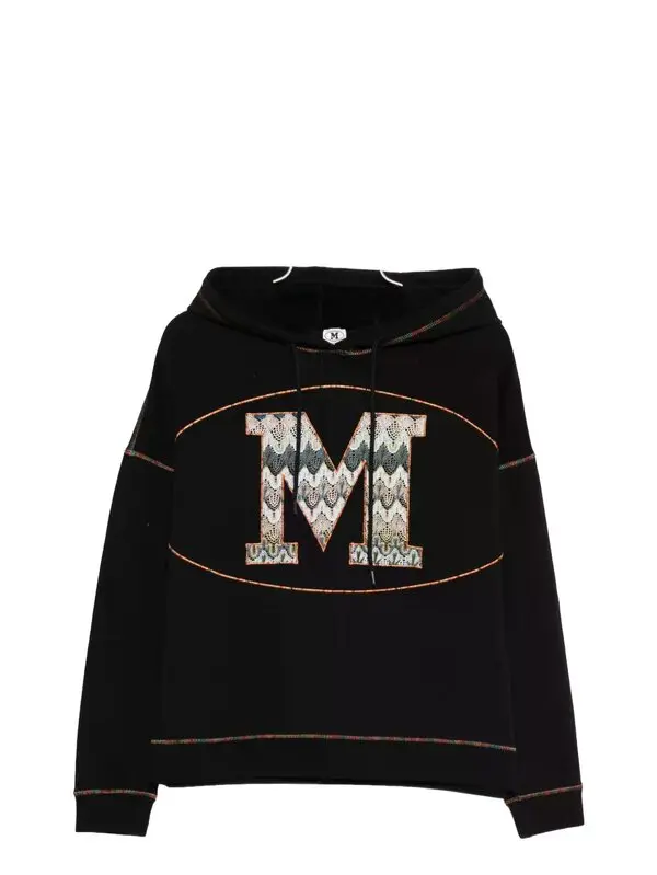 Missoni Logo-embroidered Hoodie - Black