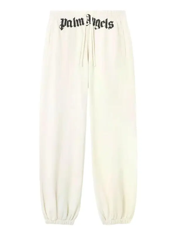 Palm Angels Logo Elasticated Track Pants - Neutrals