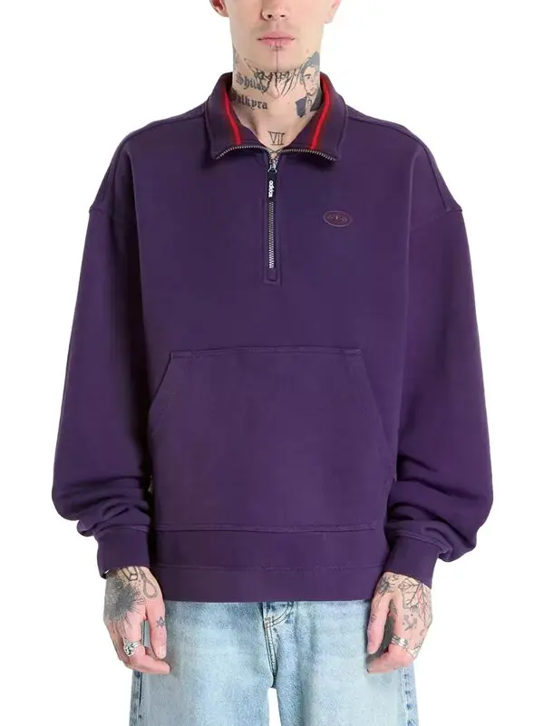 Adidas Half-zip Sweatshirt - Purple