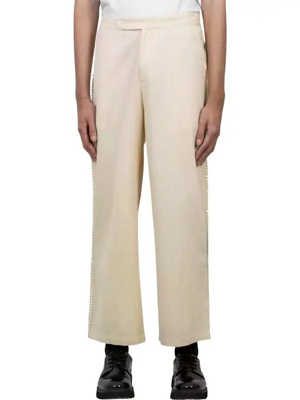 BAZISZT Beaded Trousers - Neutrals