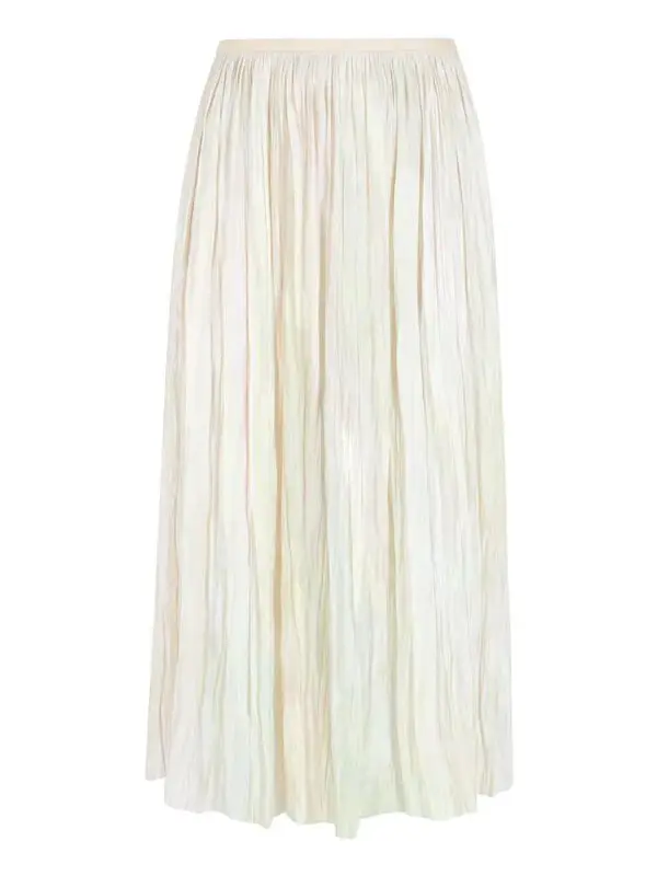 ROBERTO COLLINA Pleated Midi Skirt - Neutrals