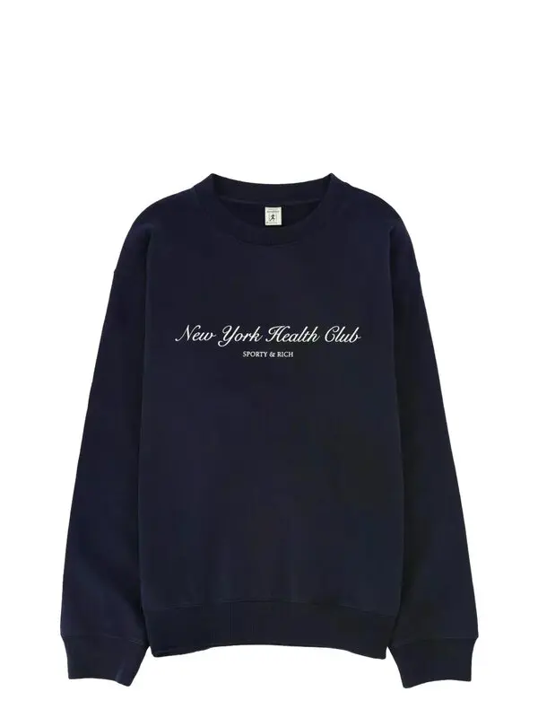 SPORTY & RICH Graphic-print Sweatshirt - Blue