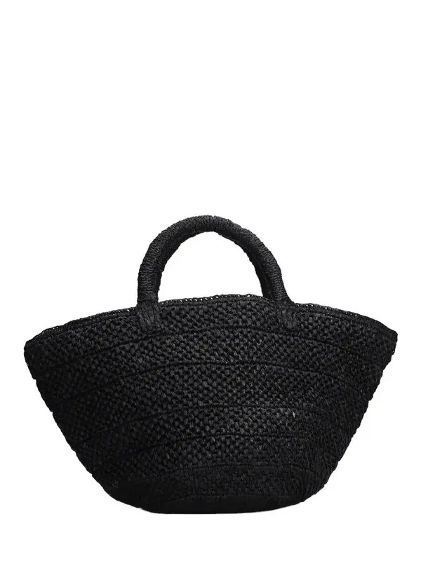 IBELIV Woven Top-handle Tote - Black