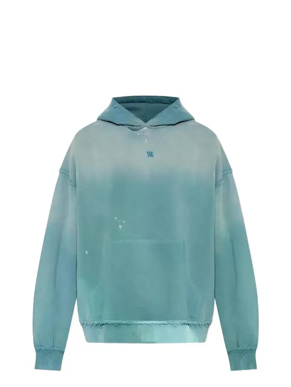 MISBHV Cotton Hoodie With Pocket Detail - Blue