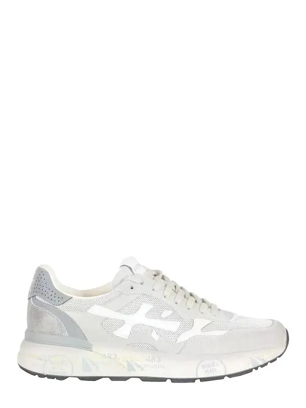 Premiata Mick Perforated Logo Sneakers - Grey