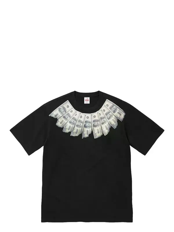 Supreme X Mm6 Maison Margiela Money-graphic T-shirt - Black