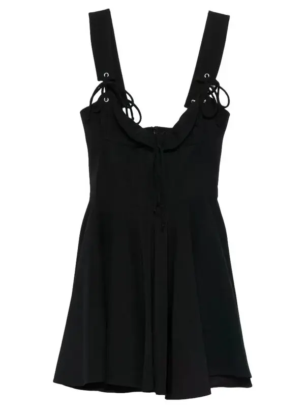 LES FILLES D'EVA Tied-straps Mini Dress - Black