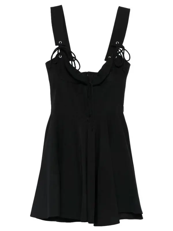 LES FILLES D'EVA Tied-straps Mini Dress - Black