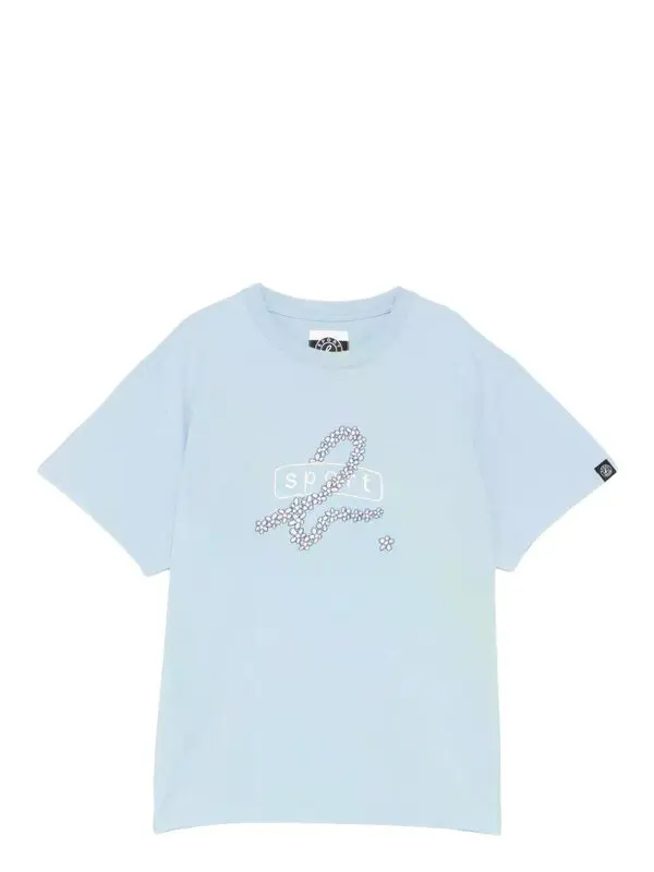 AGNES B. Flower Arch T-shirt - Blue