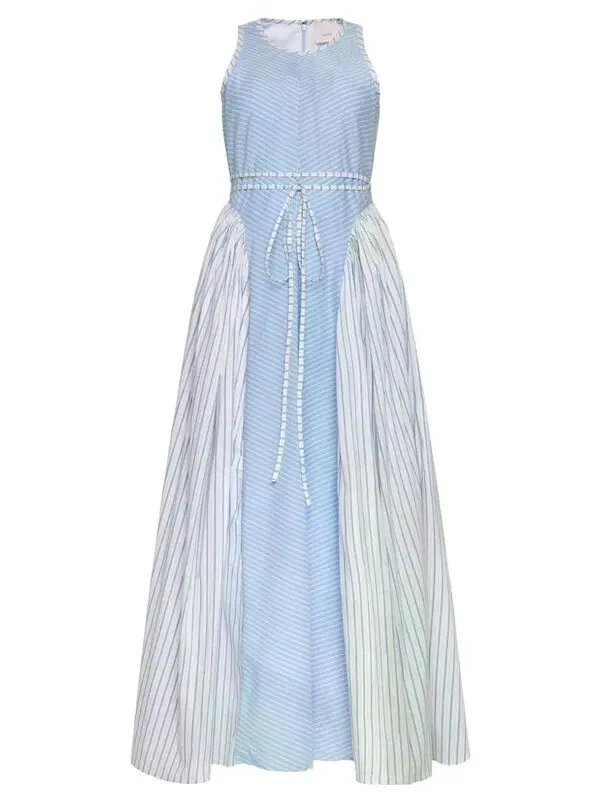 Cinq À Sept Emin Striped Maxi Dress - Blue