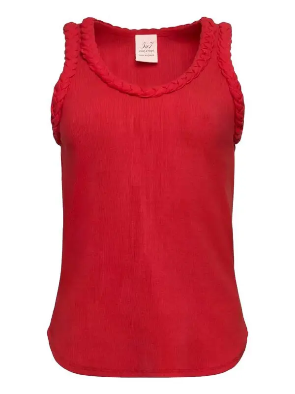 Cinq À Sept Braided Tank Top - Red