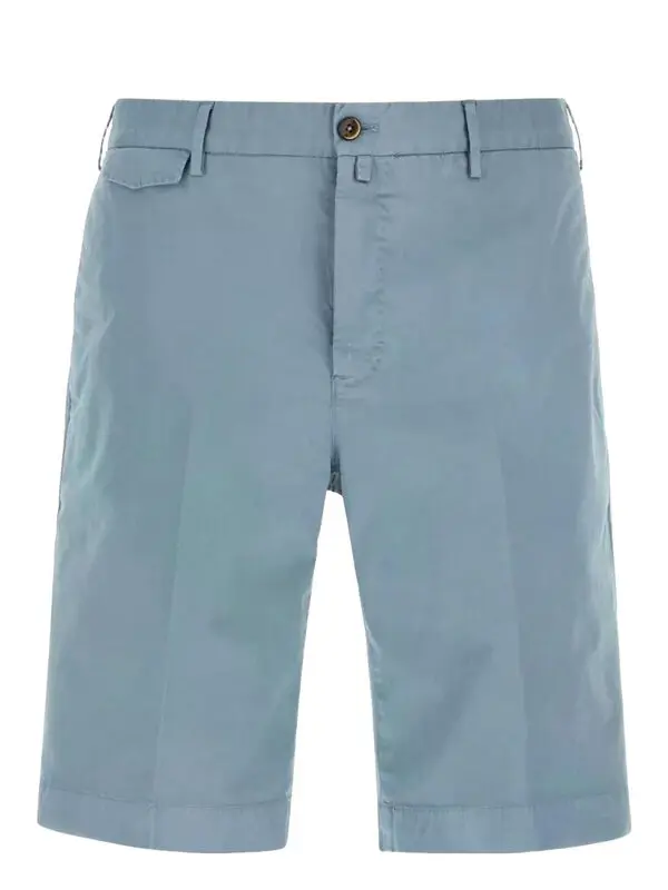 PT TORINO Cotton Bermuda Shorts - Blue