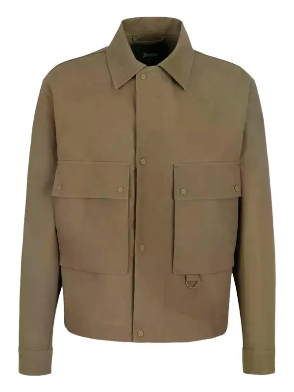 Herno Button Chest-pocket Jacket - Brown