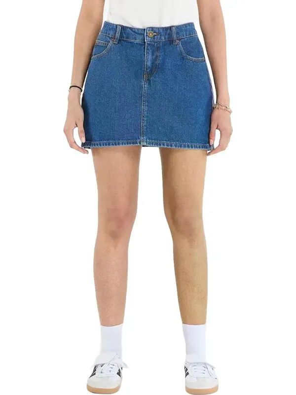 Adidas 3-stripes Denim Skirt - Blue