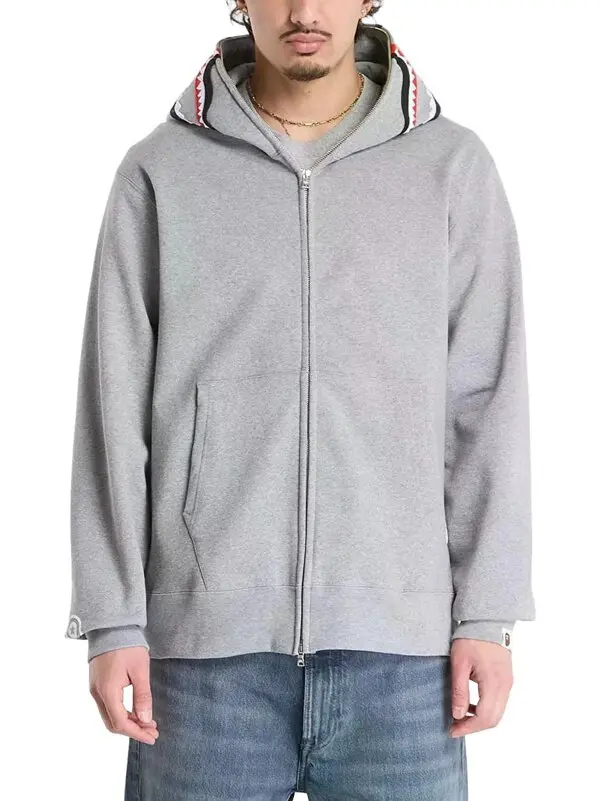 A BATHING APE Shark Zip Hoodie - Grey