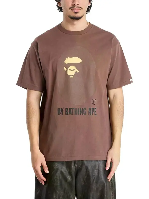 A BATHING APE Logo T-shirt - Brown