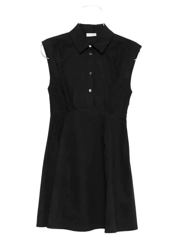 Liu Jo Buttoned Collared Dress - Black