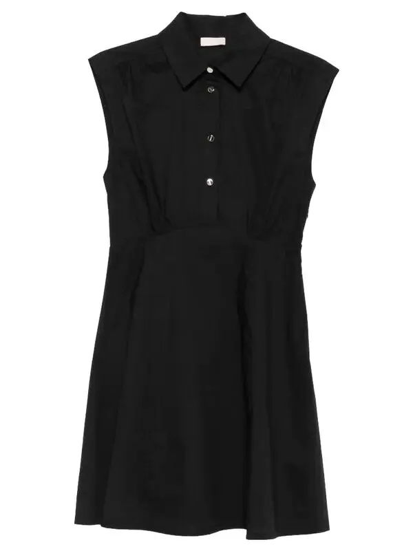 Liu Jo Buttoned Collared Dress - Black