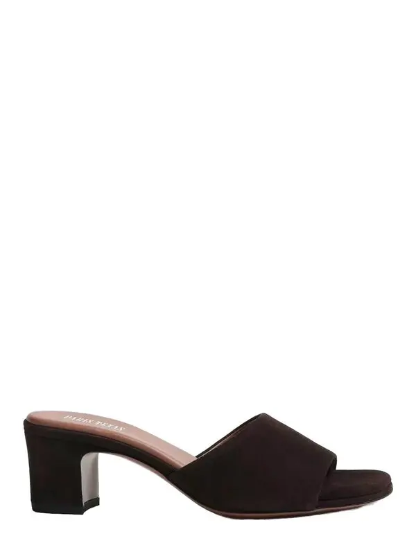 Paris Texas Ava Block-heel Mules - Brown