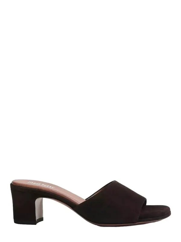 Paris Texas Ava Block-heel Mules - Brown