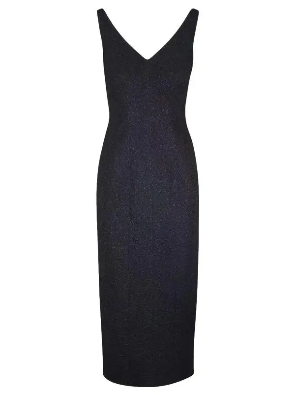 Adam Lippes V-neck Sleeveless Dress - Black