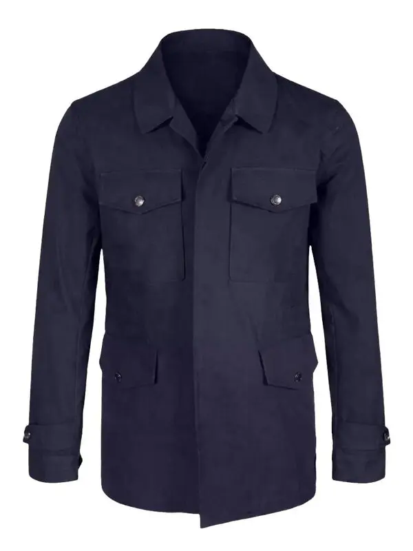 Kiton Chest-pocket Coat - Blue