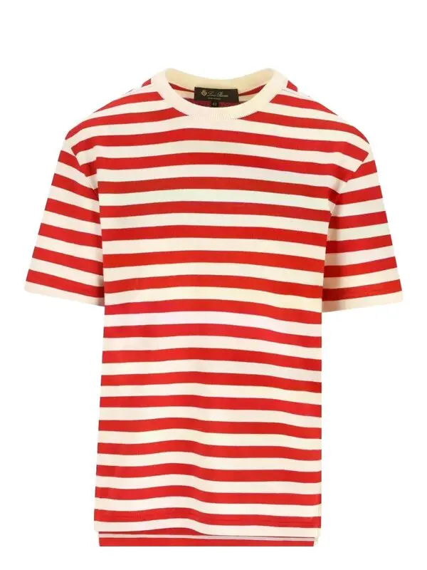 Loro Piana Striped Crew-neck T-shirt - Red
