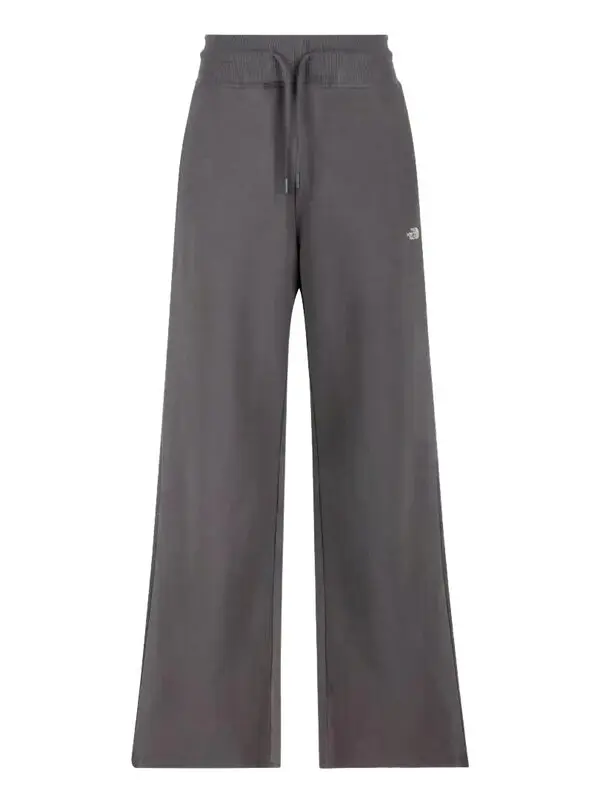 The North Face Embroidered Logo Wide-leg Trousers - Grey