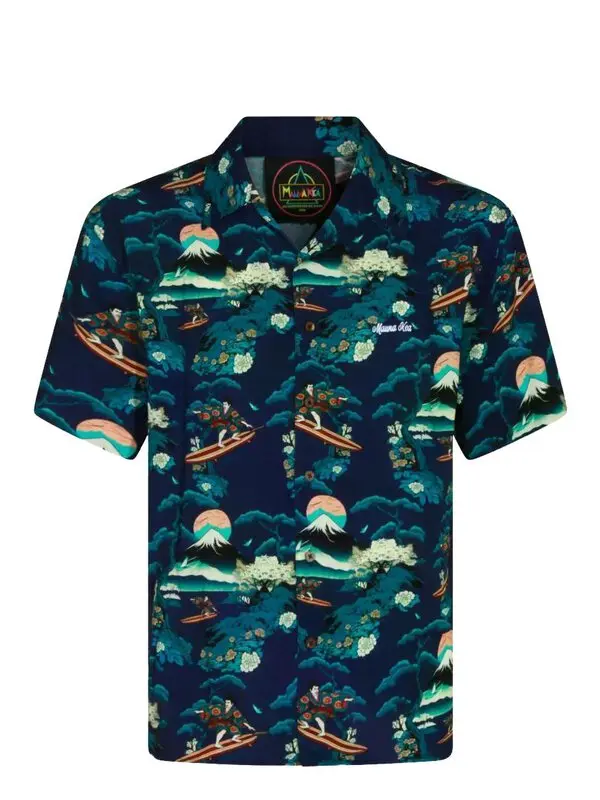 MAUNA KEA All-over Print Shirt - Blue