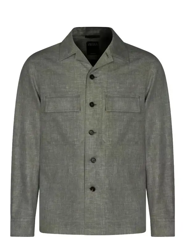 Zegna Chest-pocket Shirt Jacket - Green