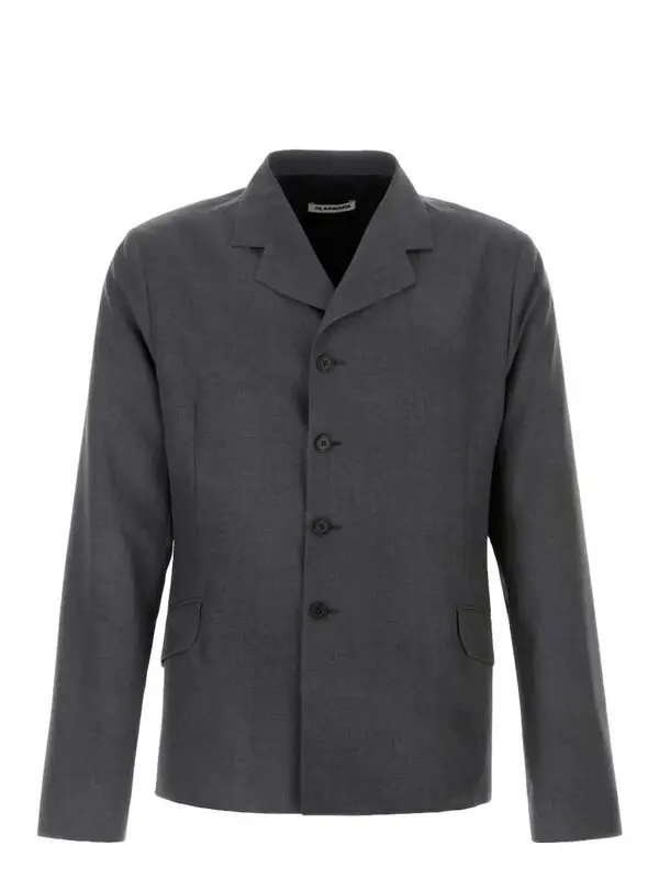 JIL SANDER Button-up Blazer - Grey