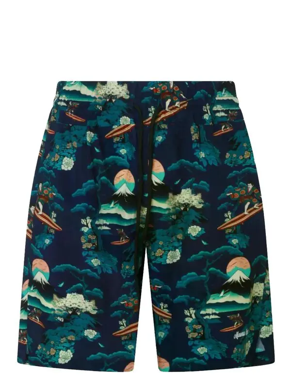 MAUNA KEA All-over Print Shorts - Blue