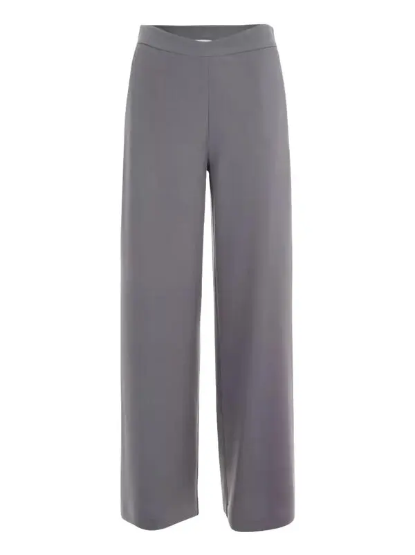 Patrizia Pepe Logo-plaque Trousers - Grey