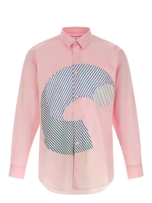 Comme Des Garçons Contrasting Inserts Shirt - Pink