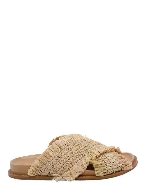 Michael Kors Peyton Raffia Sandals - Neutrals