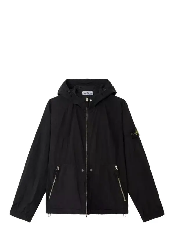Stone Island Hooded Jacket - Black