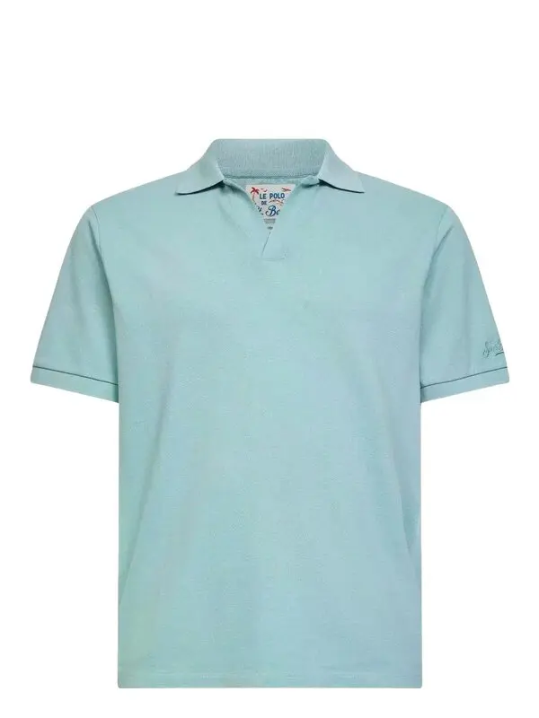 MC2 SAINT BARTH Charles Embroidered T-shirt - Blue