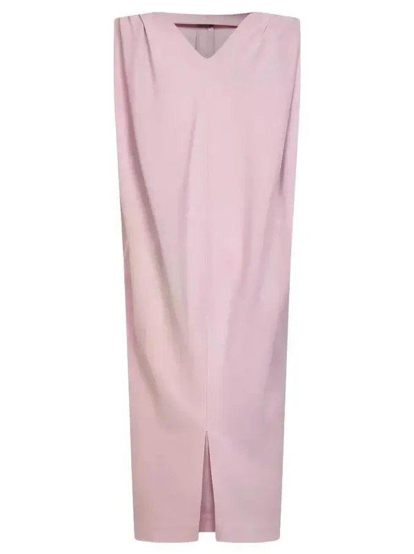 Balenciaga Pleated Midi Dress - Pink