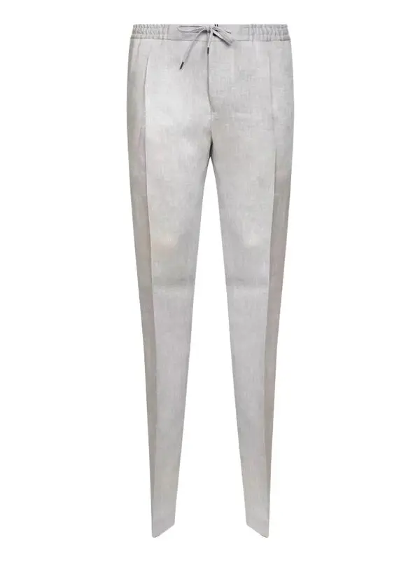 PT TORINO Drawstring Tailored Trousers - Grey
