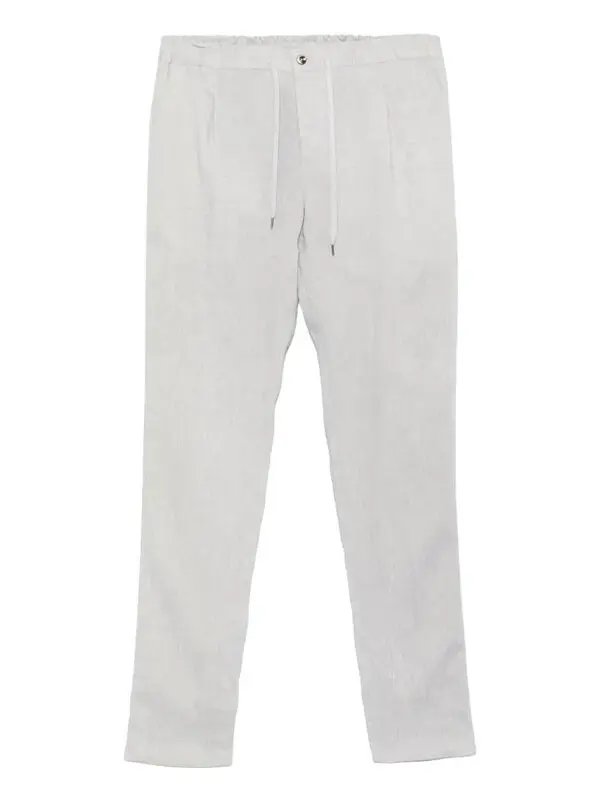 PT TORINO Drawstring Tailored Trousers - Grey