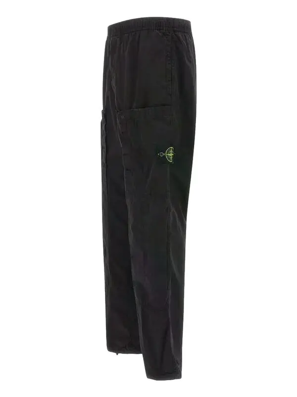 Stone Island Cargo-pocket Trousers - Black