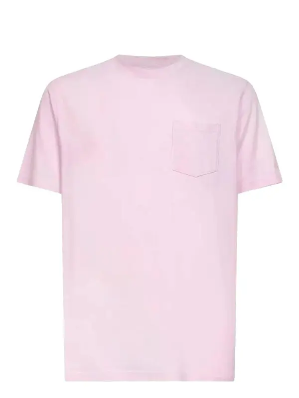 MC2 SAINT BARTH Crew-neck Chest-pocket T-shirt - Pink